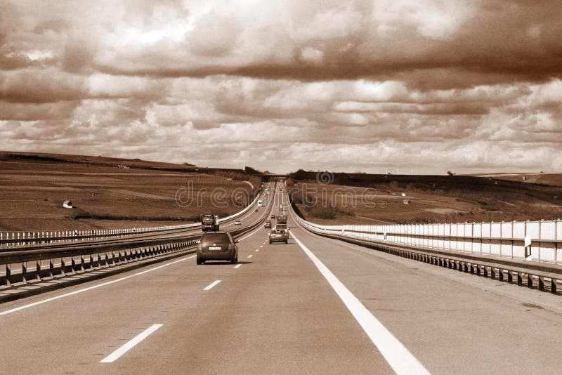 Highway traffic stock image. Image of vehicles, grain, vehicle - 1073