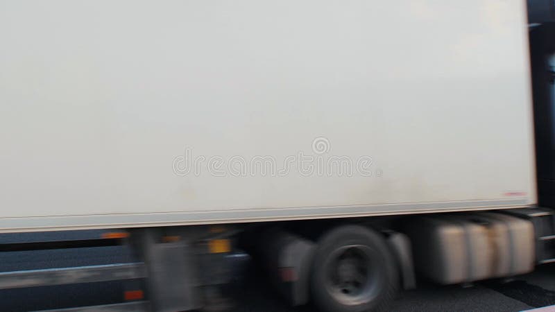 Highway Traffic on Bridge - Truck Passing by on the Bridge Stock Video ...