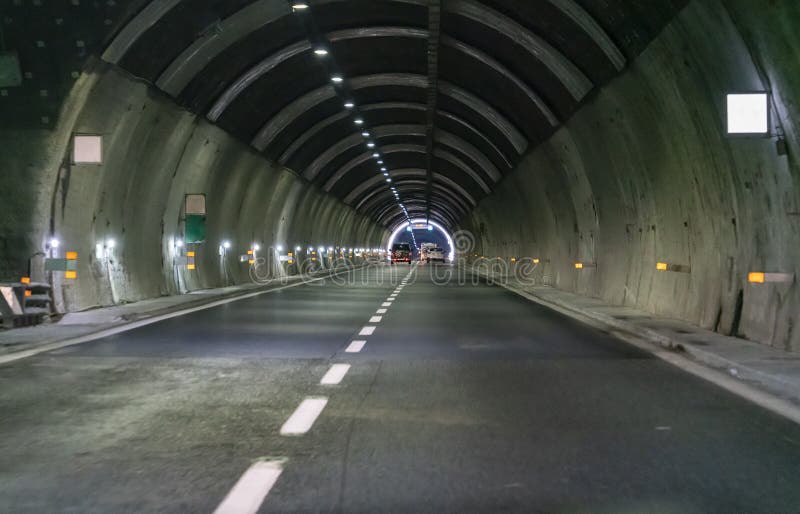 Highway tunnel stock photo. Image of passageway, tube - 261874964