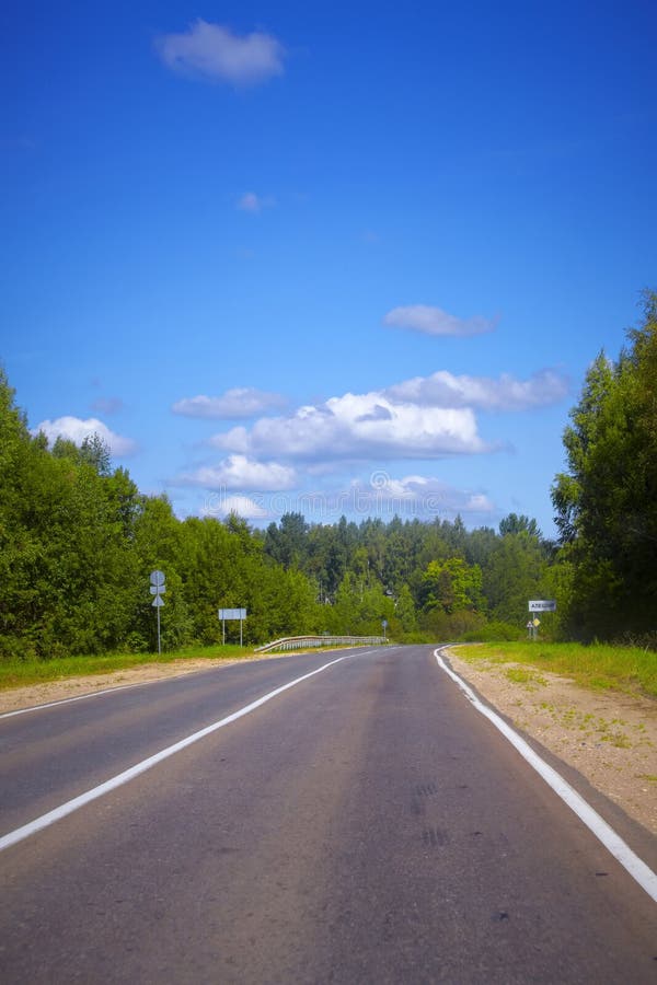 Highway turn stock image. Image of tree, movement, sunlight - 12995605