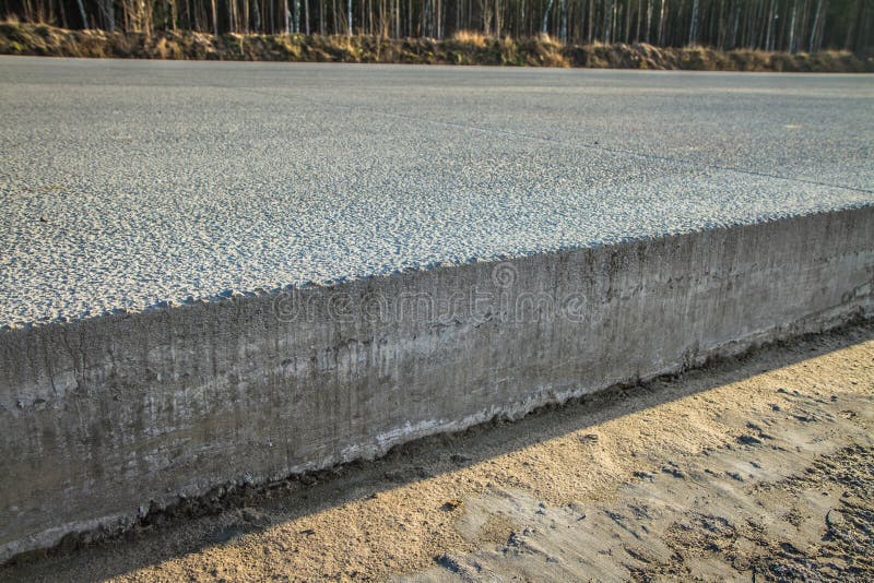 Road Cross Section in Close Up Stock Image - Image of sunny, lane ...