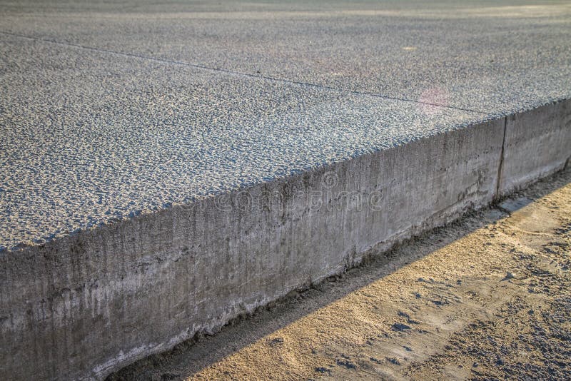 Road Cross Section in Close Up Stock Image - Image of concrete, public ...