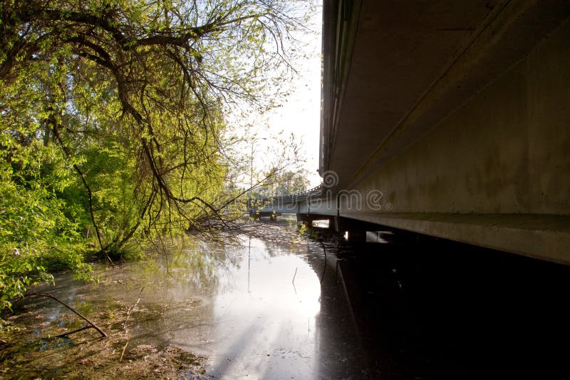 Highway underpass stock image. Image of cement, path - 25356059