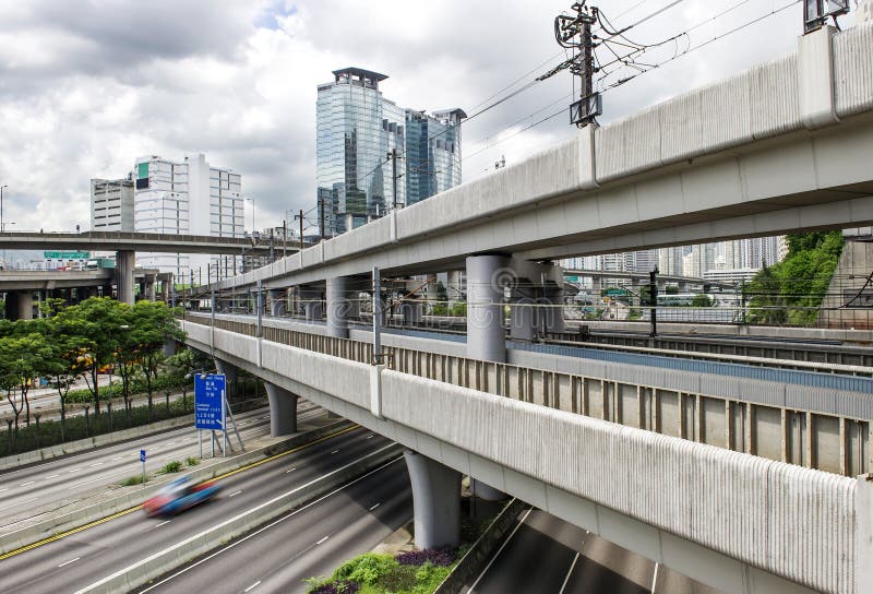 Highway and viaduct stock photo. Image of built, modern - 50848218