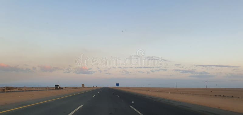 Highway on the Way To Thuwal from Umluj Stock Photo - Image of driving ...