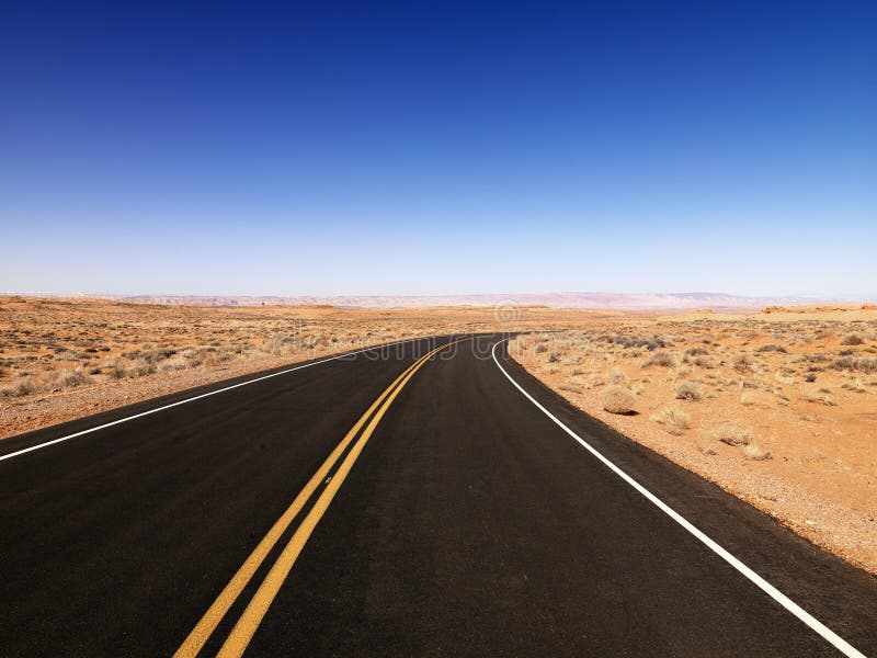 Rural Arizona Desert Road stock image. Image of country - 15868339