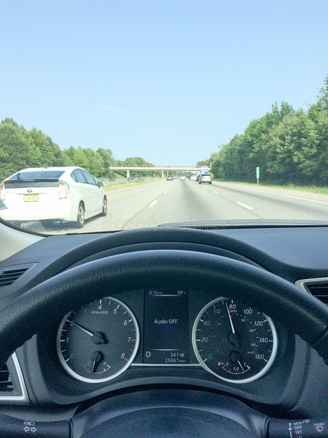 Higway Driving on Sunny Day Editorial Image - Image of nature ...