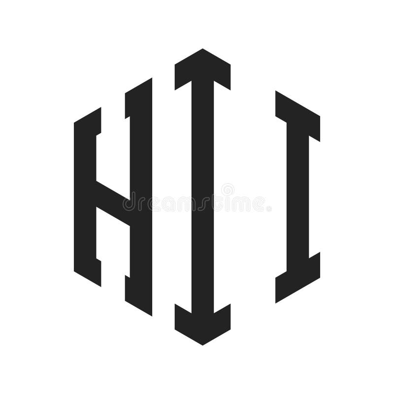 HII Logo Design. Initial Letter HII Monogram Logo Using Hexagon Shape ...