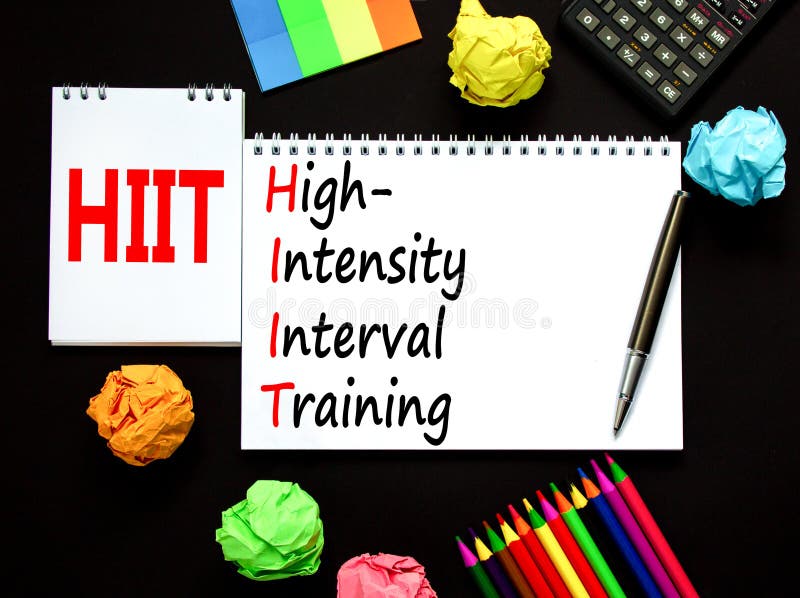 HIIT High-intensity Interval Training Symbol. Concept Words HIIT High ...