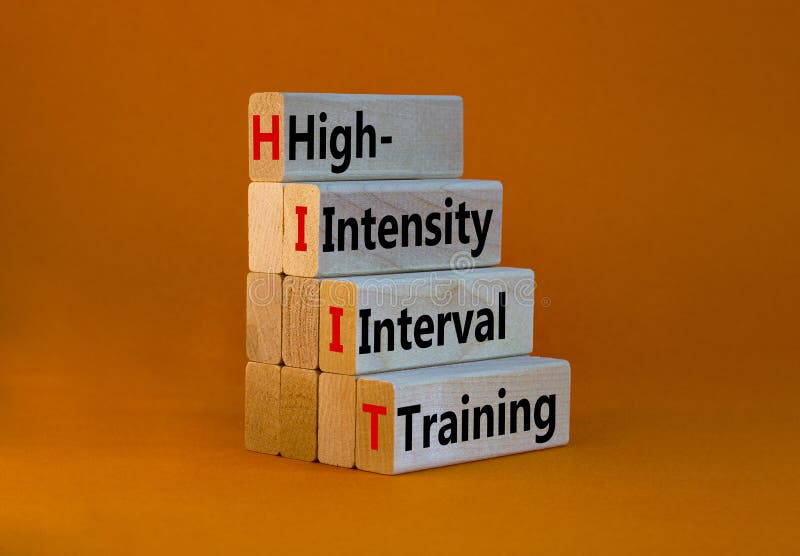 HIIT High-intensity Interval Training Symbol. Concept Words HIIT High ...