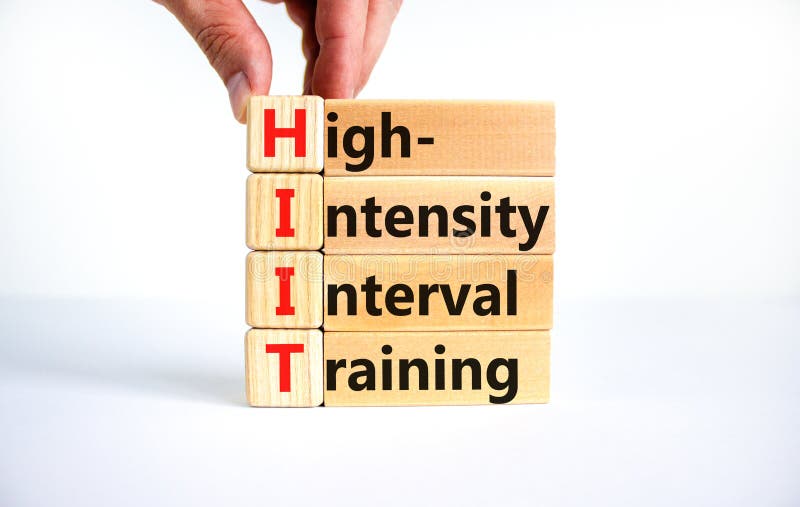 HIIT High-intensity Interval Training Symbol. Concept Words HIIT High ...