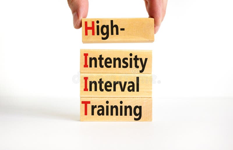 HIIT High-intensity Interval Training Symbol. Concept Words HIIT High ...