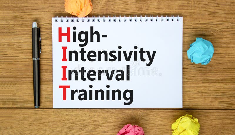 HIIT High-intensity Interval Training Symbol. Concept Words HIIT High ...
