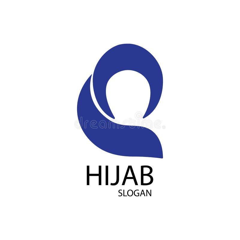 Hijab logo vector stock vector. Illustration of hijab - 174361733