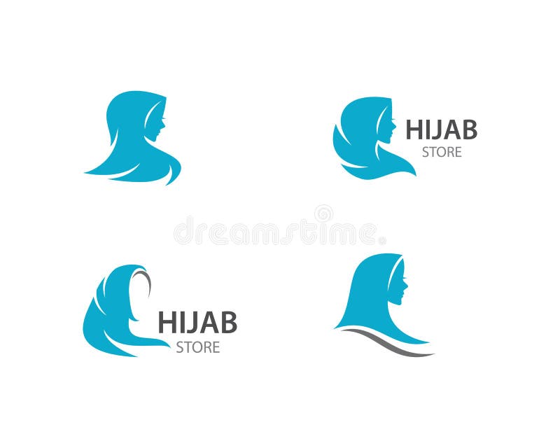 Hijab logo vector stock vector. Illustration of arabian - 144449185