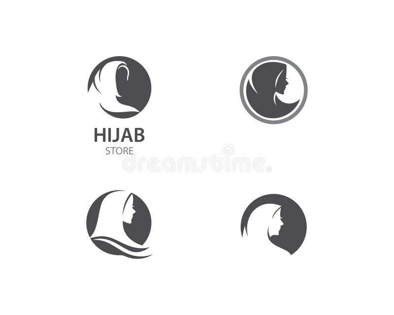 Hijab logo vector stock vector. Illustration of lady - 144449168