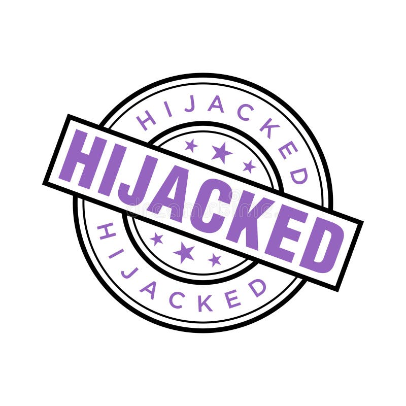 Hijacked Letter Rubber Stamp Vector Design Template Stock Vector ...