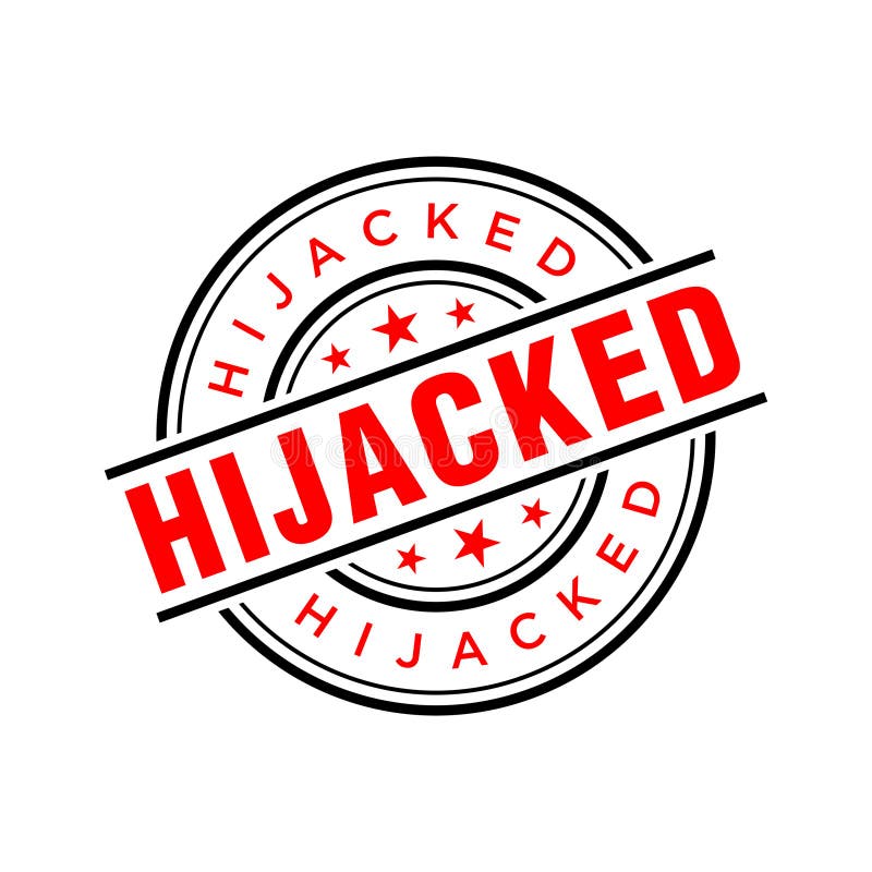 Hijacked Letter Rubber Stamp Vector Design Template Stock Vector ...