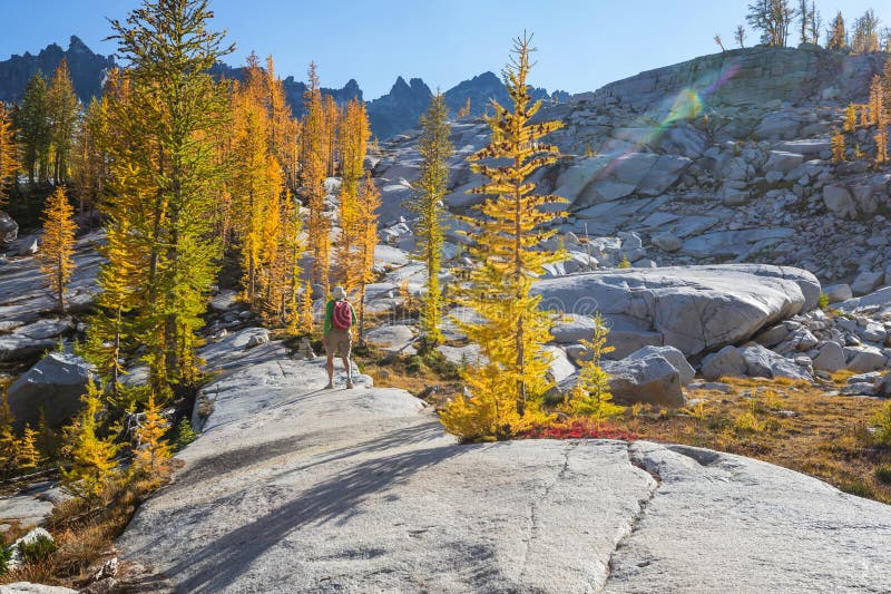 Hike in autumn season stock image. Image of hike, epic - 286330957