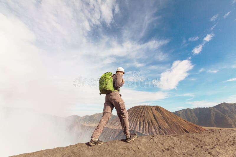 Hike on Bromo stock photo. Image of desert, explorer - 192842938
