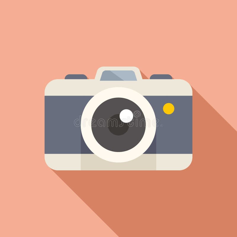 Hike Camera Icon Flat Vector. Travel Equipment Stock Vector ...