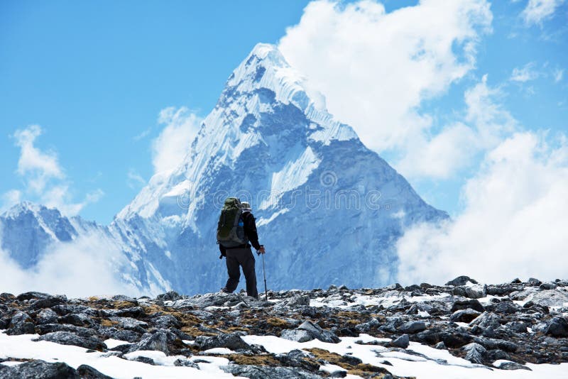 Hike in Himalayan stock image. Image of india, high, outdoors - 54173283
