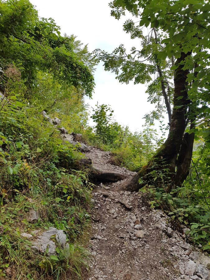 Hike up the mountain stock image. Image of hike, mountain - 141640713