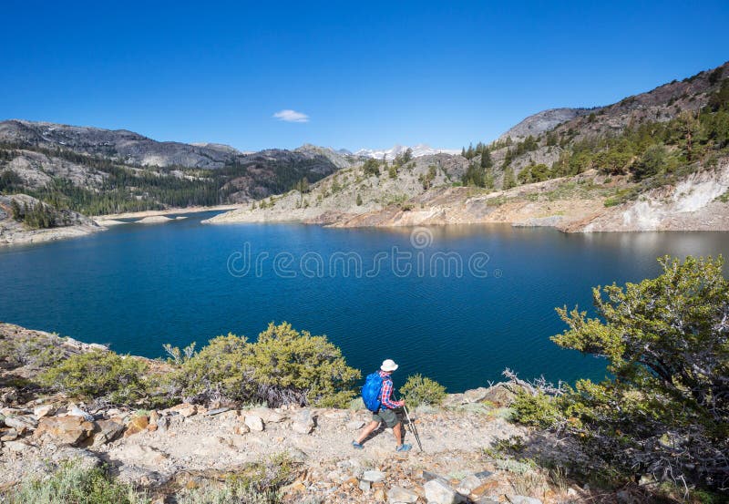 Hike in mountains stock image. Image of epic, hiker - 226776977