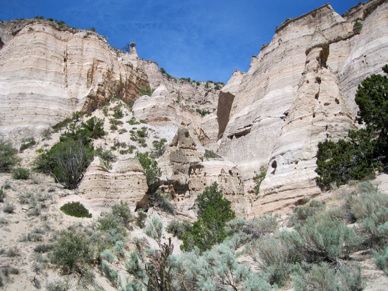 Hike through Tent Rocks National Monument Stock Image - Image of ...