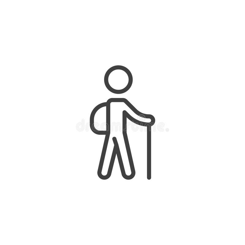 Hiker Outline Stock Illustrations – 1,953 Hiker Outline Stock ...
