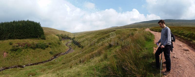 Hiker editorial image. Image of path, hiker, edge, person - 50249270