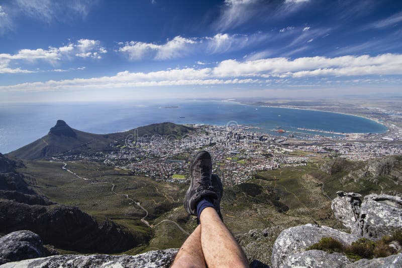 View from table mountain stock photo. Image of clouds - 105696022