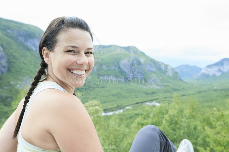 Hiker smiling stock image. Image of recreation, adventure - 51305075