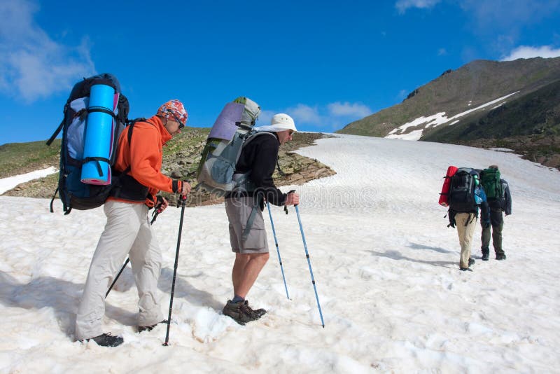 Hikers stock photo. Image of outside, equipment, morning - 12730118