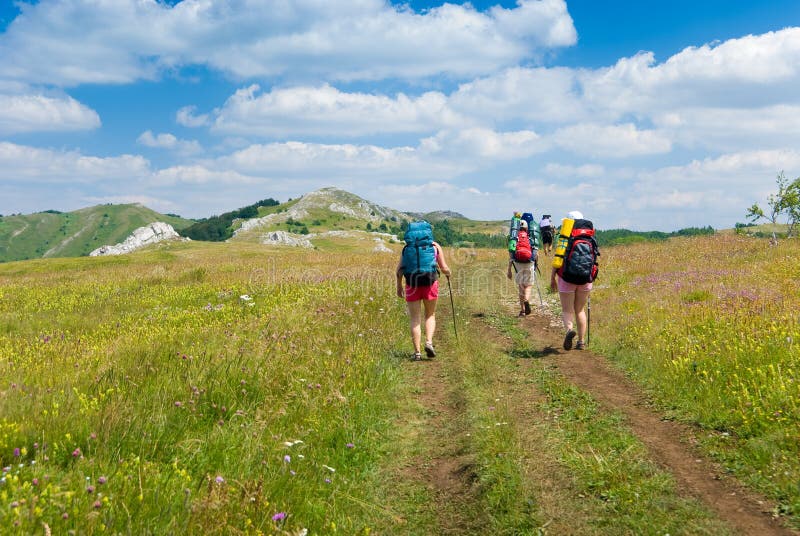 Hikers stock image. Image of journey, mountains, hikers - 7237131