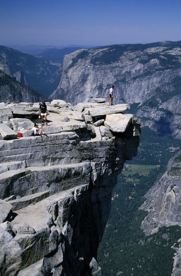 Slackline High Line at Rostrum Stock Image - Image of rope, yosemite ...