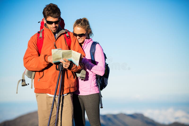 Hiking Couple Enjoying Piggyback Ride through Mountains Stock Image ...