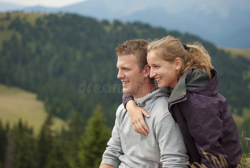Hikers on the Top of Mountains Stock Photo - Image of leisure, nature ...