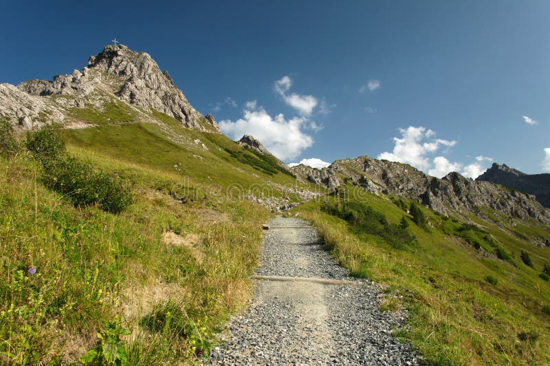 Hiking in the Alps stock image. Image of alps, rocky - 37571823