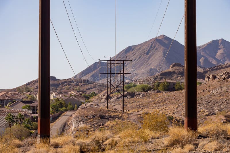 Hiking in the Amargosa Trail Stock Image - Image of landscape, building ...