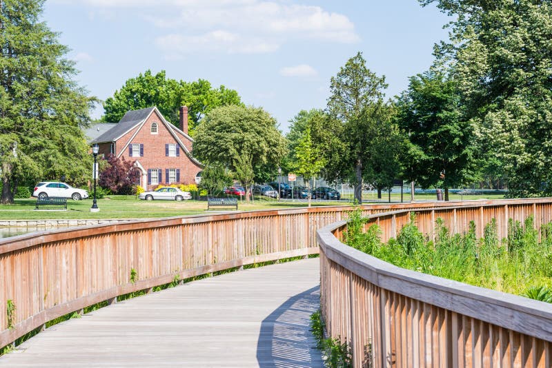 Hiking Area in Baker Park in Frederick, Maryland Stock Photo - Image of ...