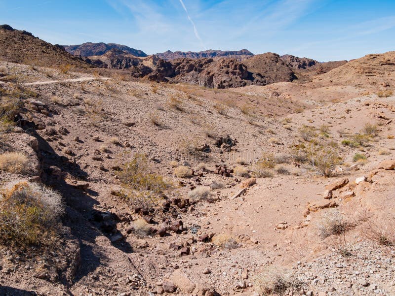 Hiking in the Arizona Hot Spring Trail Stock Photo - Image of rural ...
