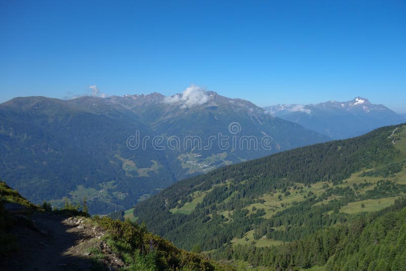 Hiking in the Austrian Alps Stock Image - Image of church, river: 122366199