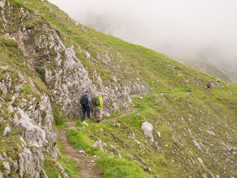 Hiking in the Austrian Alps Stock Image - Image of rocks, holiday: 45270123