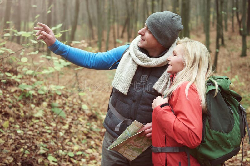 Hiking during the autumn stock photo. Image of love, hand - 80939802