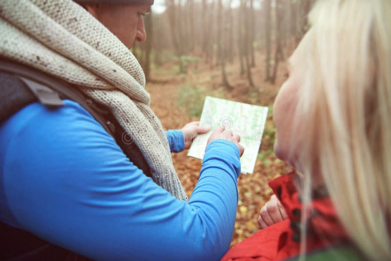 Hiking during the autumn stock image. Image of environment - 80938235
