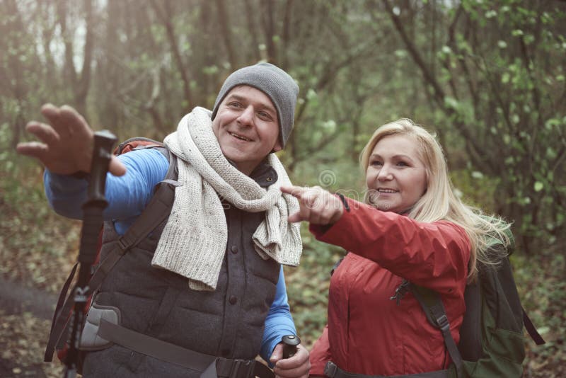 Hiking during the autumn stock image. Image of environment - 80940105