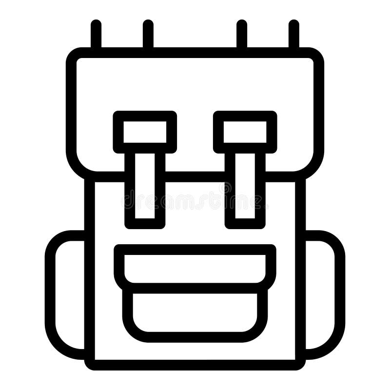 Military Hiking Backpack Outline Vector Stock Illustrations – 367 ...
