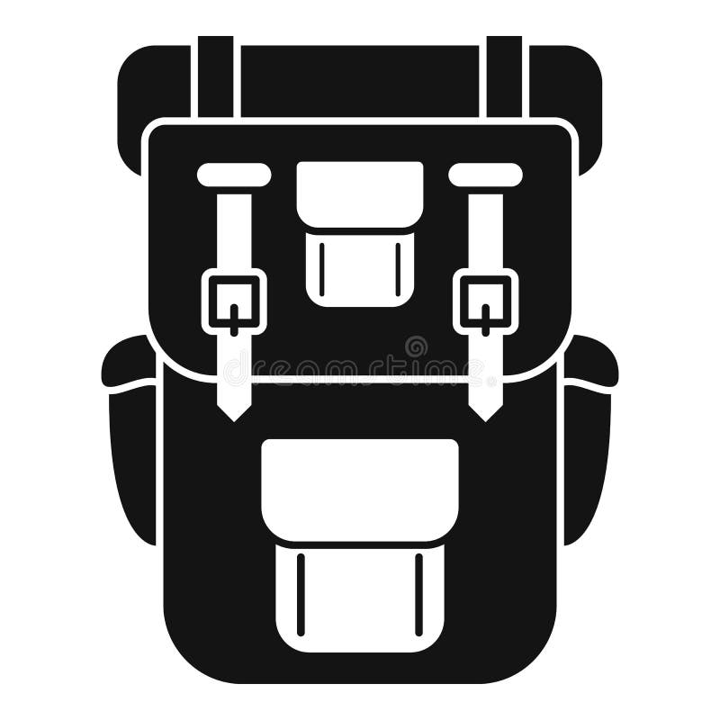 Hiking Backpack Icon, Outline Style Stock Vector - Illustration of ...