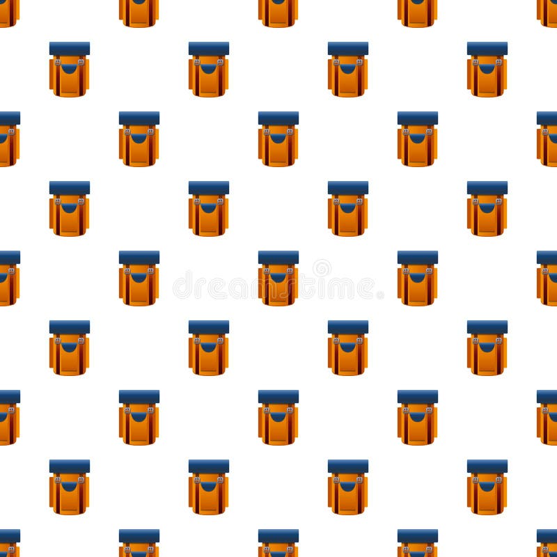 Hiking Backpack Pattern Seamless Vector Stock Vector - Illustration of ...